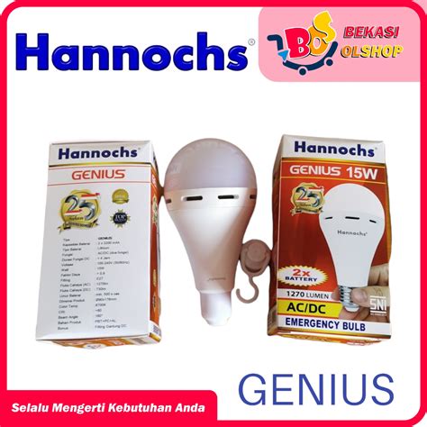 LAMPU LED HANNOCHS GENIUS 15 WATT LAMPU LED EMERGENCY 15 WATT