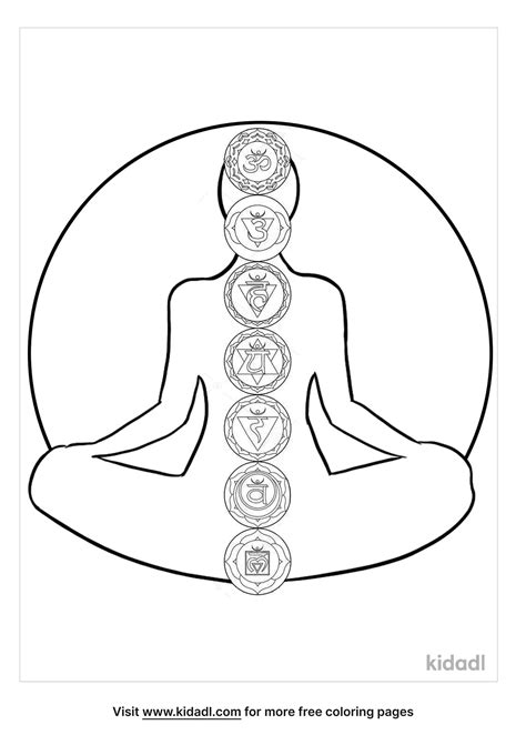 Free Chakra Coloring Page Coloring Page Printables Kidadl