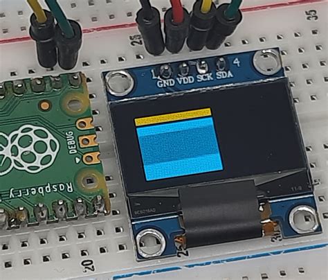 add an oled display to raspberry pi pico with micropython