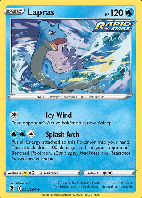 Serebii net Pokémon Card Database Fusion Strike 54 Lapras