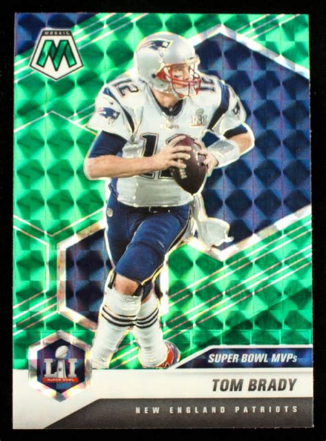 Tom Brady 2021 Panini Mosaic Mosaic Green 284 MVP Pristine Auction