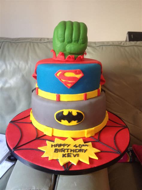 Superhero cake Super herói Herois Bolo