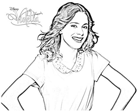 Dessins Gratuits à Colorier Coloriage Violetta à imprimer