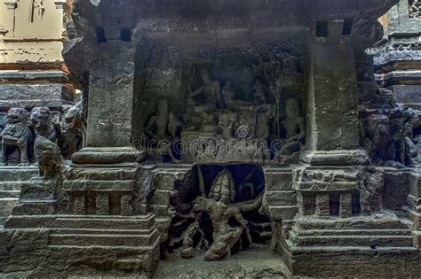 Ravana Sheking Kailash At Kailash Templea UNESCO World Heritage Site