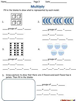 Multiplication Arrays Repeated Addition Printables Independent Practice