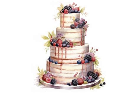 Naked Birthday Wedding Cake Graphic By Ane Creative Fabrica