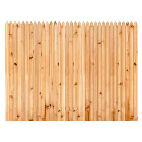 Reviews For Ft X Ft Cedar Moulded Stockade Fence Panel Pg