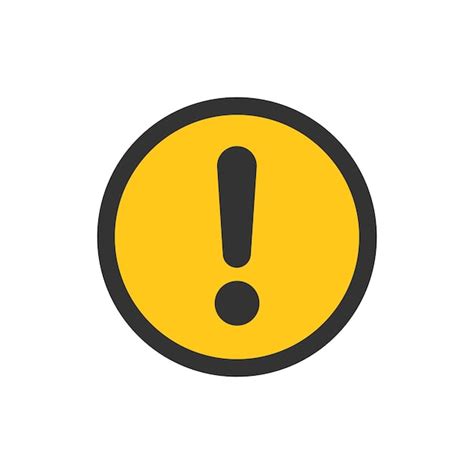 Ic Ne De Point D Exclamation Dans Un Style Plat Illustration