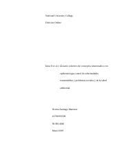 TAREA FORO4 1 NURS 4020 CONCEPTOS Docx National University College