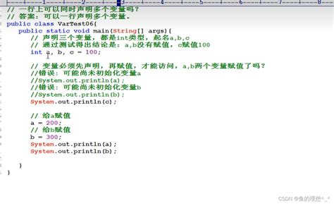 java——行上同时声明多个变量 java一次定义多个变量 csdn博客