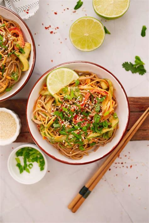 Cold Soba Noodle Salad The Cheeky Chickpea