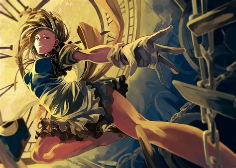 Hình nền hình minh họa Anime cô gái Touhou Chuỗi Đồng hồ Izayoi