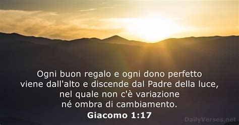 30 Maggio 2024 Versetto Della Bibbia Del Giorno Giacomo 1 17