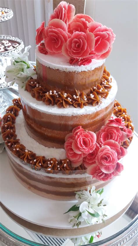 Naked Cake Floral Sweet Milk
