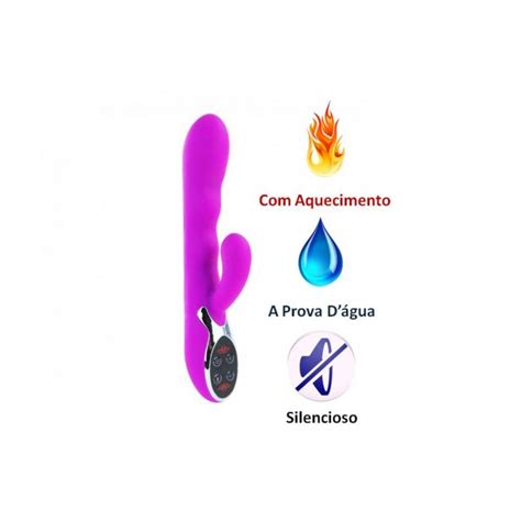 Vibrador Jack Rabbit Pretty Love Aquecimento Á prova d água