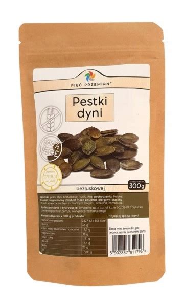 Pięć Przemian Pestki dyni 300g 13519266203 oficjalne archiwum Allegro