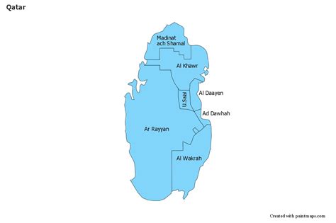 Sample Maps For Qatar