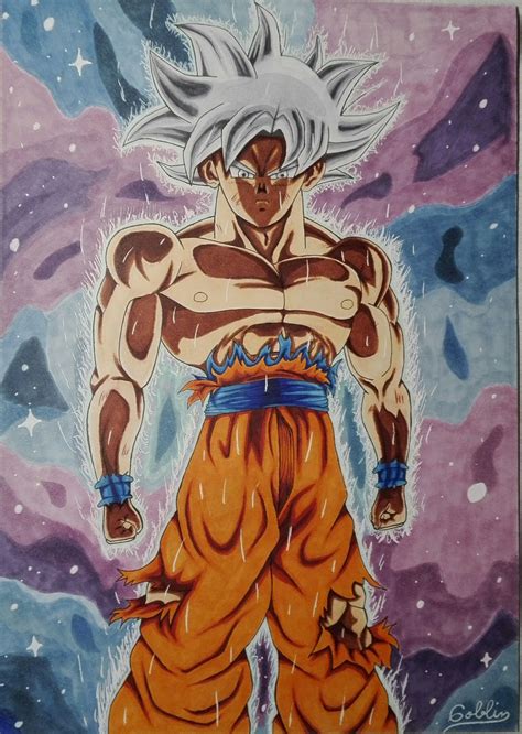 Como Dibujar A Goku Ultra Instinto 100 Dominado How To Draw Goku Ultra