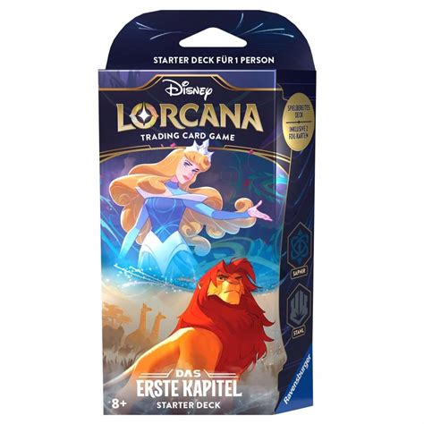 Disney Lorcana Das Erste Kapitel Starter Deck Saphir Und Stahl