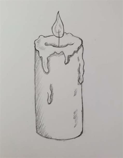 How To Draw A Candle Easy With Pictures And Examples Art By Ro