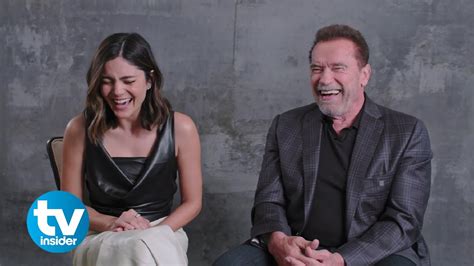 Behind The Scenes With FUBAR S Arnold Schwarzenegger Monica Barbaro S