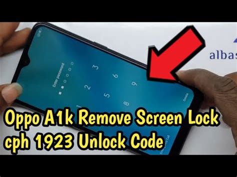Oppo A1k Cph 1923 Hard ResetRemove Screen Lock Without Computer NEW