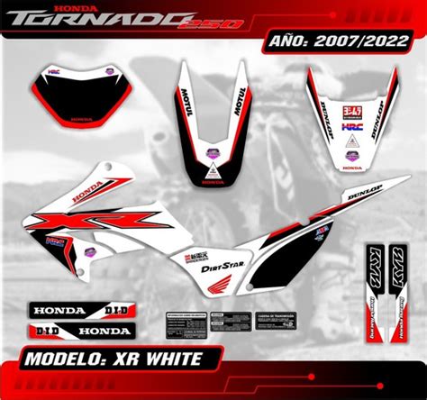 Kit Calcos Honda Tornado Xr 250 Hrc Laminados Tuning En Bs As G B A