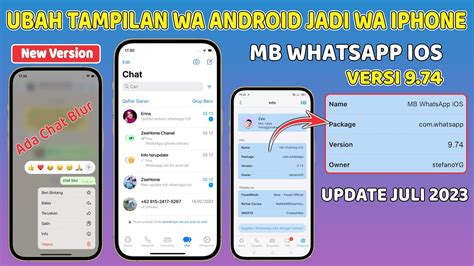 Update Mb Whatsapp Ios V Terbaru Ubah Tampilan Whatsapp Jadi