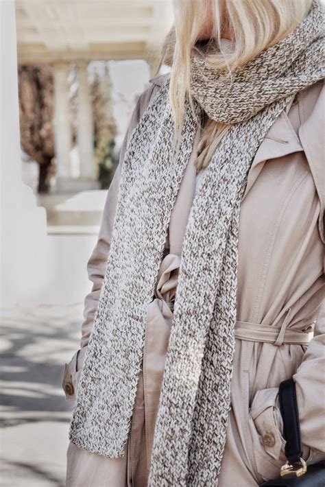 KNITTING PATTERN Classic Scarf Women Scarf Knitting Etsy