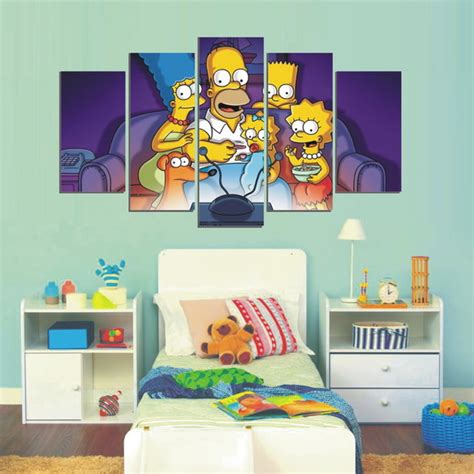 Quadro Foto Mosaico THE SIMPSONS c 05 Peças Personalizado Elo7