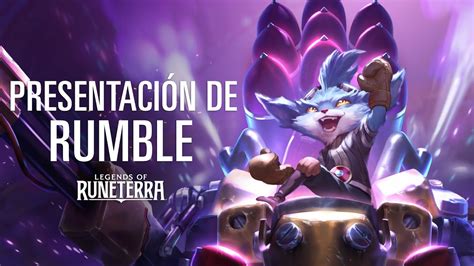 Presentación de Rumble Campeón nuevo Legends of Runeterra YouTube