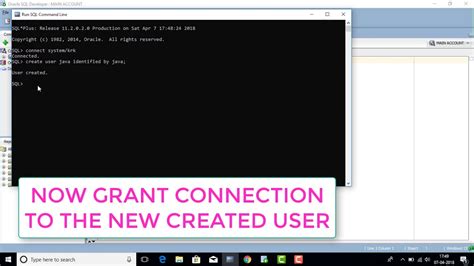 How To Create A New User In Sql Command Line Youtube