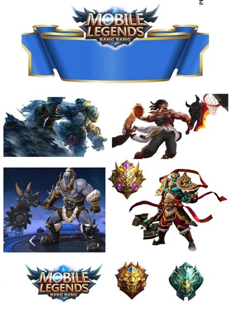 Mobile Legends In Cake Decorating Mobile Legends Topper
