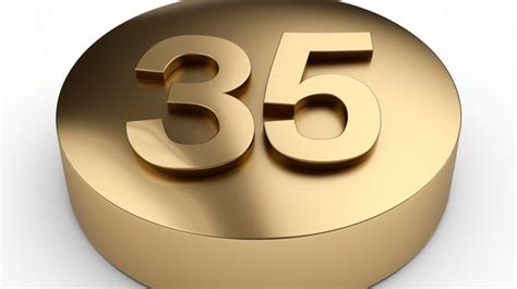 3d Golden Number Vector Hd Images 3d Golden Numbers 35 With Swoosh On