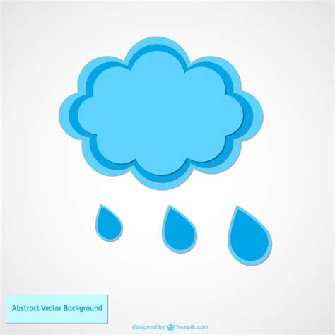 Vector De Nube Azul Vector Gratis
