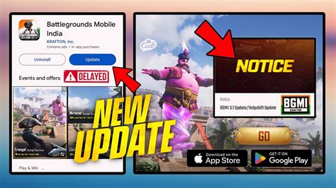 URGENT NOTICEBGMI 3 1 NEW UPDATE DELAYED HOW TO UPDATE BGMI 3 1