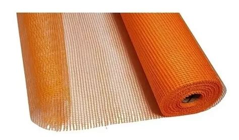 Malla Revoque Fibra Vidrio 10x10 Rollo 50m 110g Naranja