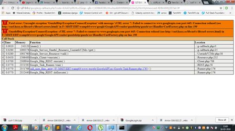 CURL Error 7 Failed To Connect To Googleapis Port 443