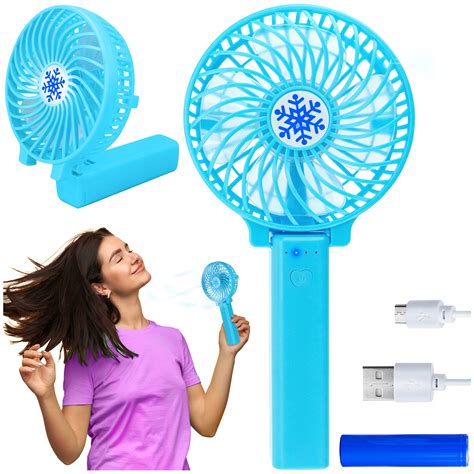 Wentylator Podr Czny Mini Wiatrak Usb Latarka Led Fs A