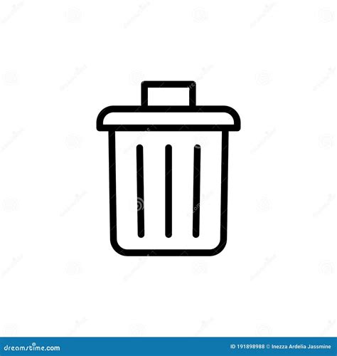 Illustration Vector Graphic Of Trashcan Icon Template Stock Vector