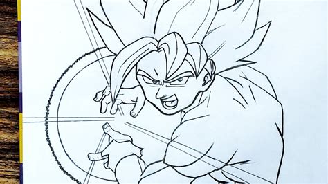 How To Draw Goku Ultra Instinct Step By Step Easy To Draw Anime