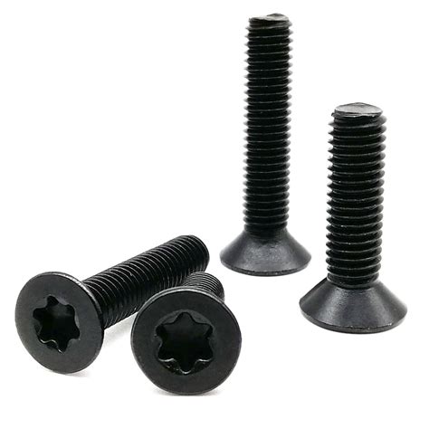 M2 M8 Black 304 Stainless Steel Six Lobe Torx Head Flat Countersunk