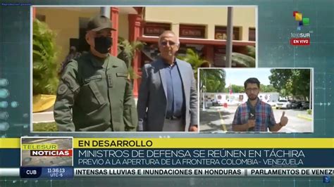 Ministros de defensa de Venezuela y Colombia se reúnen previo a la