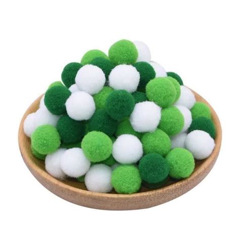 FINE 100 pièces 15 25mm coloré pompons poupées à monter soi même