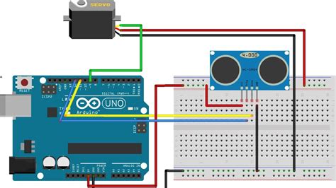 servo motor control using ultrasonic sensor and arduino uno an example of mini robot arm