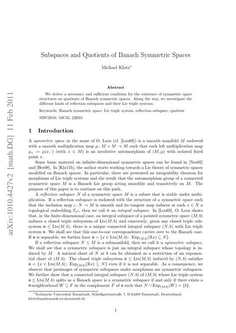 pdf on subspaces and quotients of banach spaces c k x