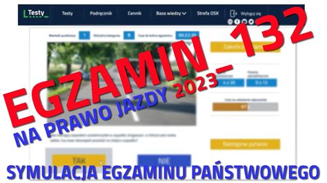 Cały egzamin na prawo jazdy 2023 część 132 kategoria B YouTube
