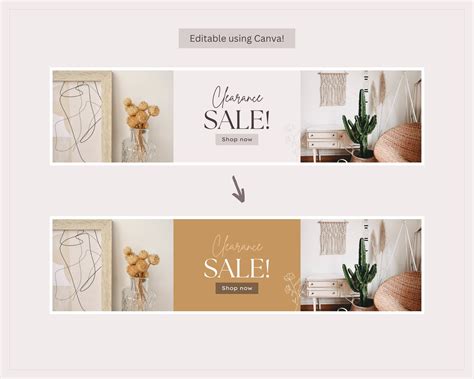 Etsy Shop Banner Kit Etsy Canva Banners Etsy Store Listing Etsy Canada