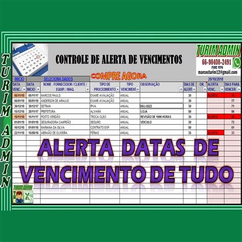 Excel Alerta De Vencimento De Data Image To U