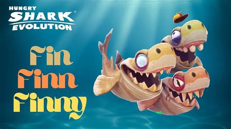 NEW SPECIAL SHARK UNLOCKED FIN FINN FINNY Hungry Shark Evolution